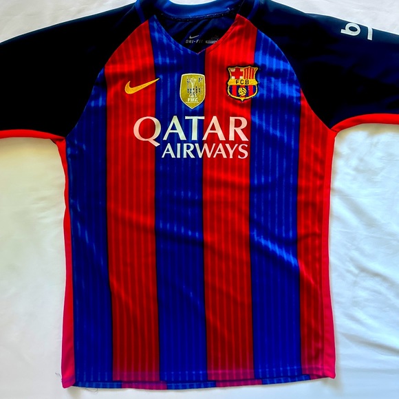 Nike | Shirts | Throwback Lionel Messi Fc Barcelona Home Kit | Poshmark